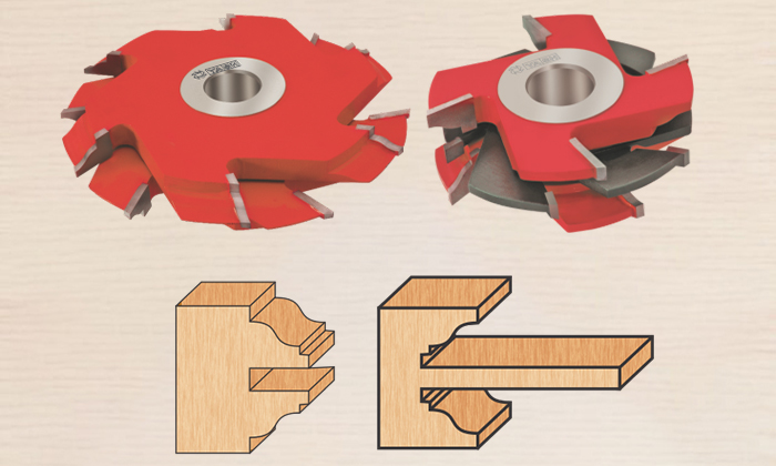 Carbide Tipped Door Designing Cutters with Long Tenon (75mm)